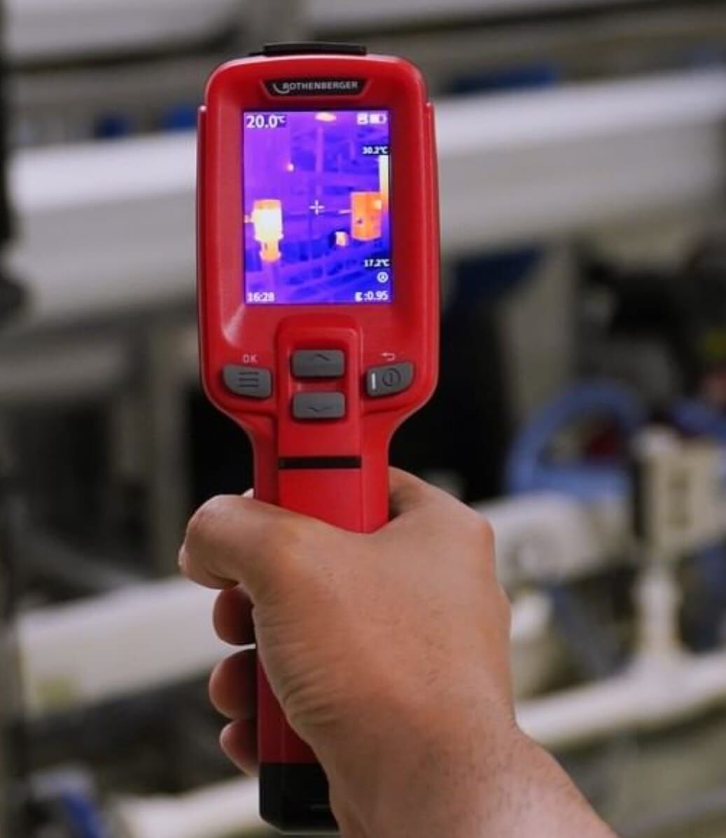 Rothenberger Roscan 3000 Termal Kamera Sıcak Soğuk Suya Duyarlı